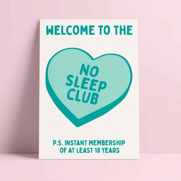 "No Sleep Club" Postcard – reuzi